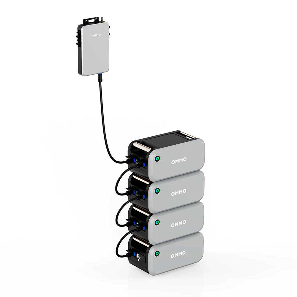 2kWh Battery pack+PV-HUB-OMMO Portable power station