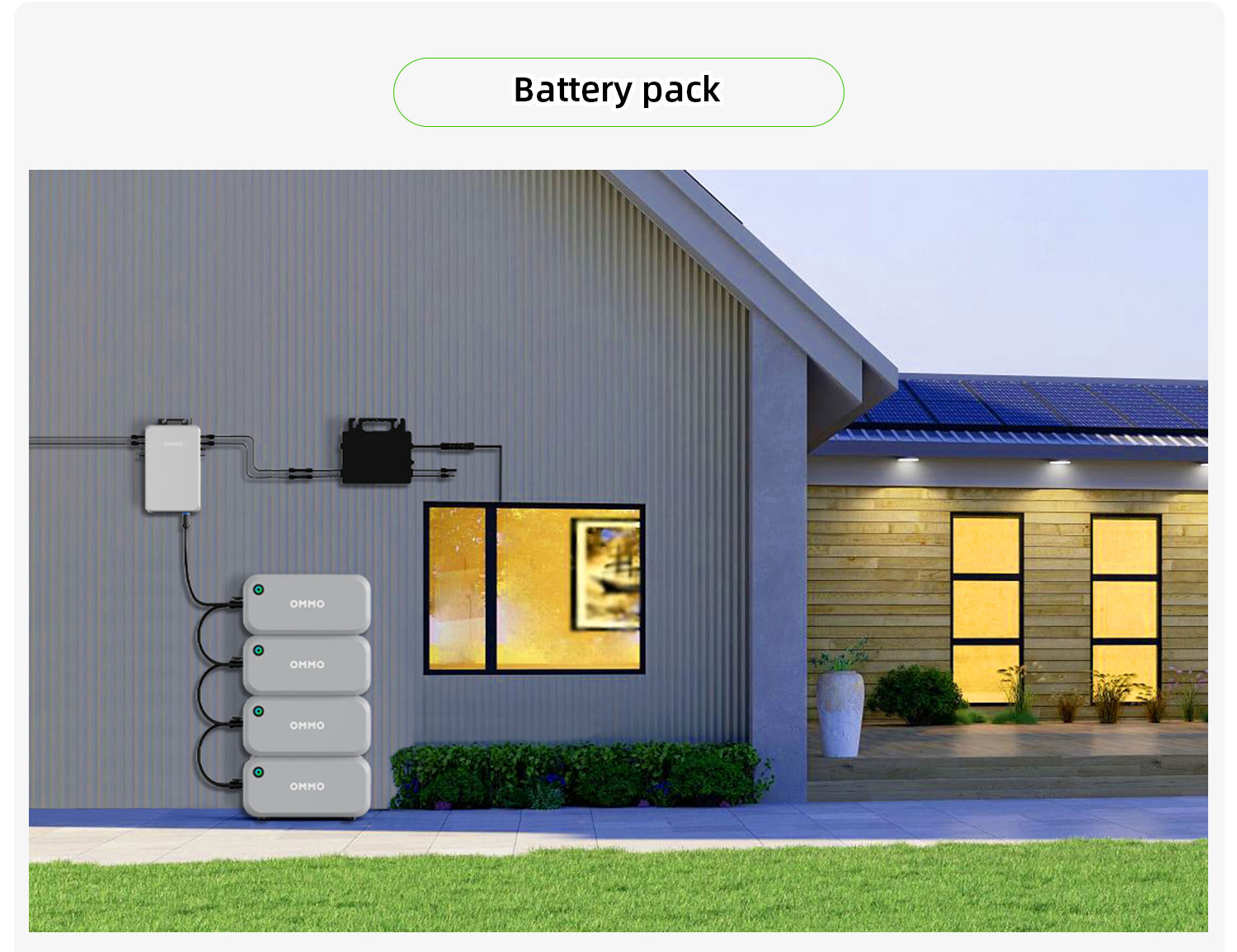 Balcony solar power system-OMMO Portable power station