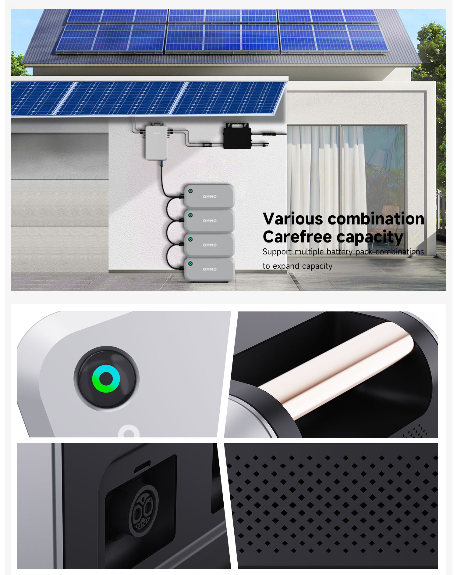 Balcony solar power system-OMMO Portable power station